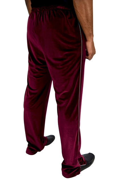 ACID - SPORTLINE DRIVER PANTS - VELOUR - BURGUNDY – ACID NYC