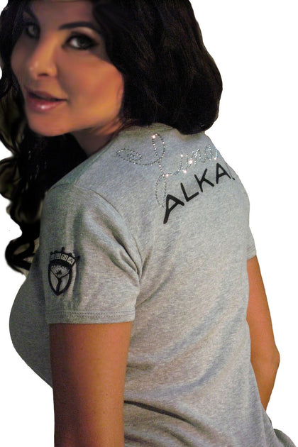 LUNA ALKALI - ANGEL T-SHIRT - GRAY – ACID NYC